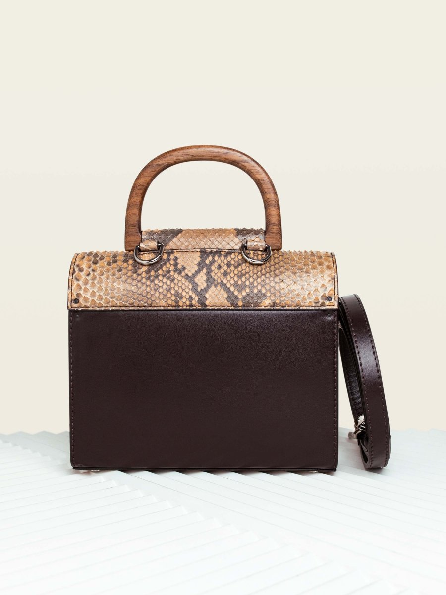 AURORA INDIAN BROWN PYTHON Handcraft – Blackwoodbags