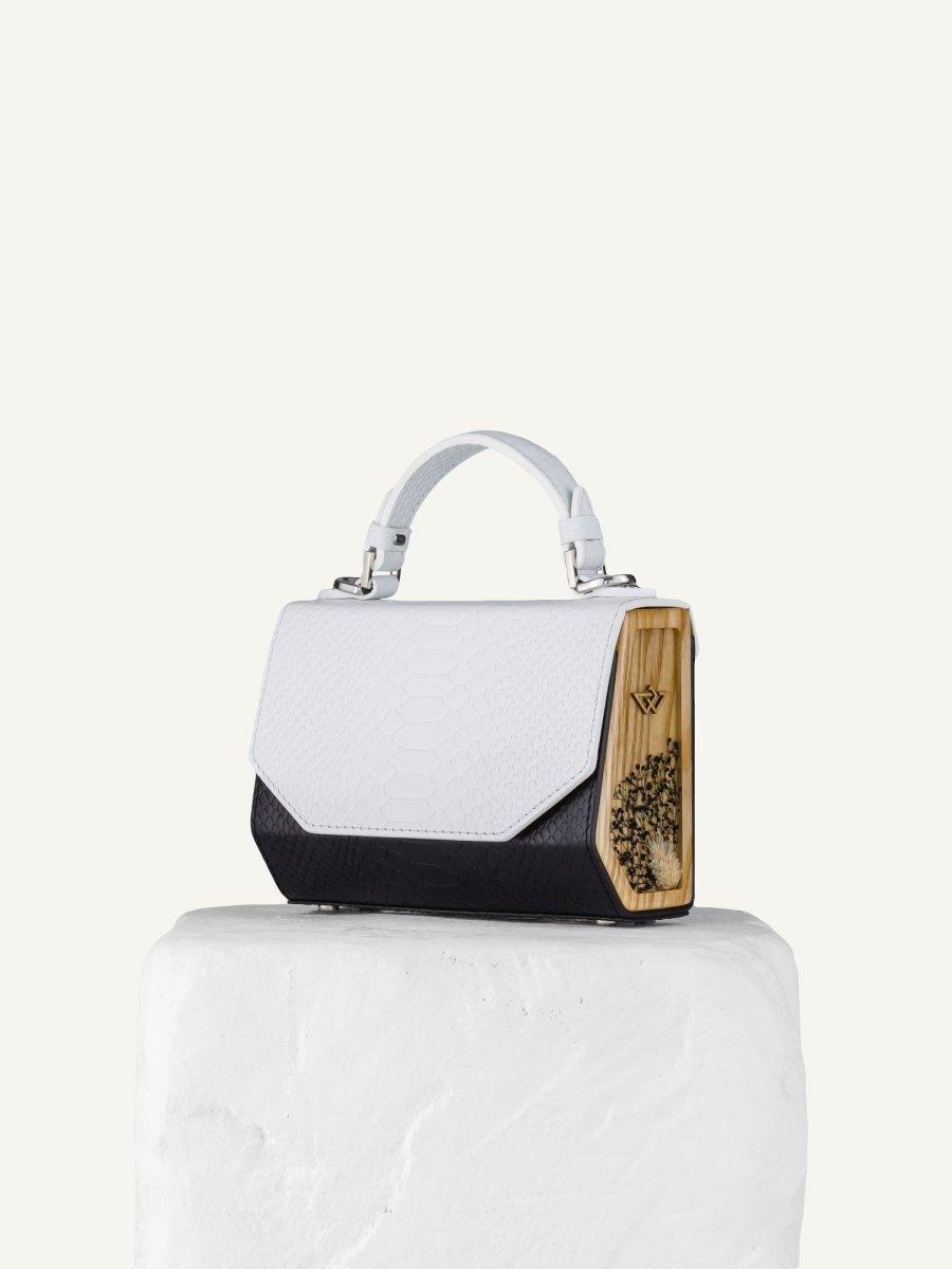 FJORD MINI BLACK & WHITE PYTHON Handcraft – Blackwoodbags